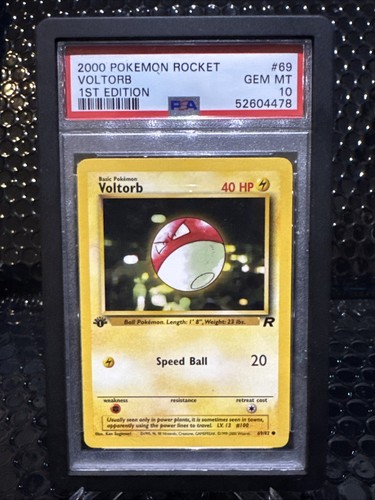 2000 POKEMON TEAM ROCKET 1ST EDITION VOLTORB #69 PSA 10 GEM MINT | eBay