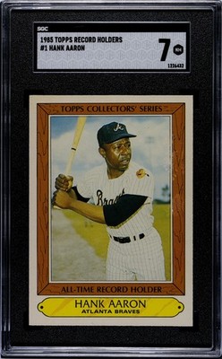1985 Topps Woolworth's All-Time Record Holders - Hank Aaron #1 SGC 7 | eBay