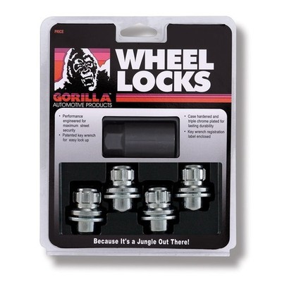 Gorilla Wheel Locks, Toyota/Lexus Factory Style, 12mm x 1.50, Chrome ...