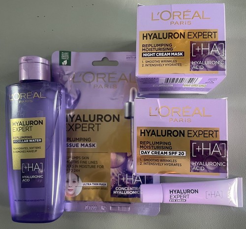 L’OREAL HYALURON EXPERT SET DAY, NIGHT, EYE CREAMS. MICELLAR ...
