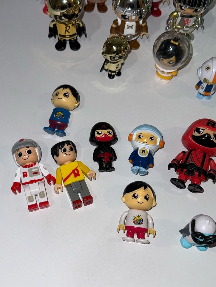 Ryan’s World Huge Lot Figures Dragon Knight Viking Ninja Alpha Lexa ...