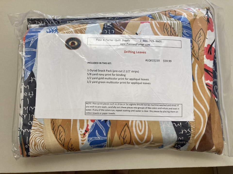 Drifting Leaves Quilt Kit 50" x 60" ~ Dryad Fabrics by Shannon Brinkley | eBay
