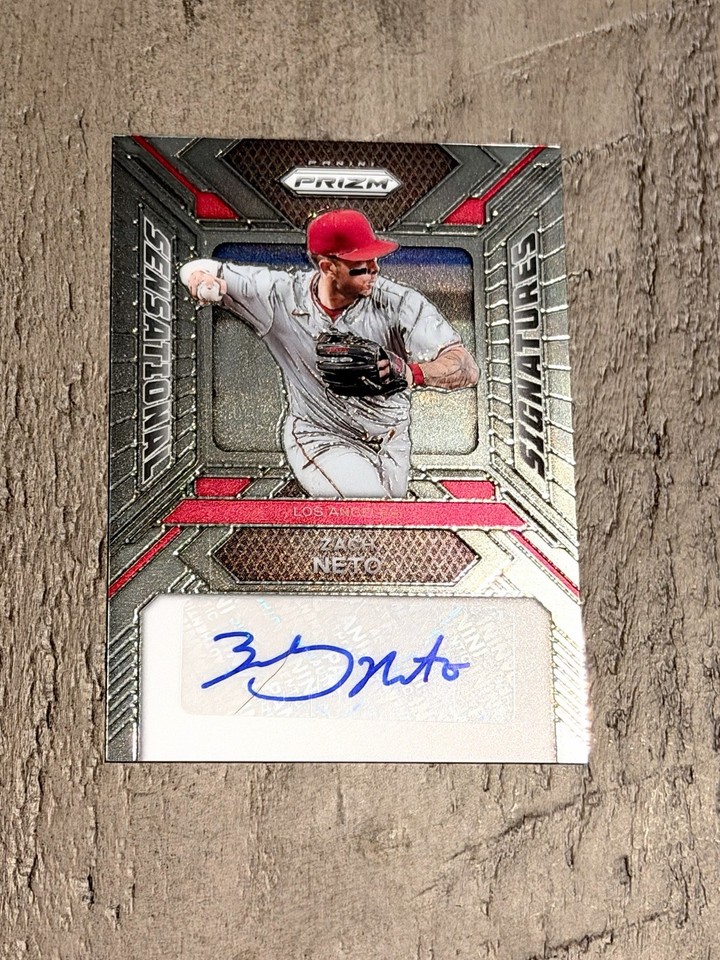 2024 Panini Prizm Zach Neto Sensational Signatures AUTO No. SS-ZN LA ...