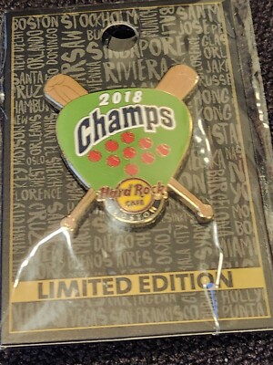 New Hard Rock Cafe Boston Red Sox 2018 World Series Champs Pin Baseball ...