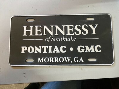 Hennessy Pontiac Morrow Georgia Front Booster License Plate | eBay