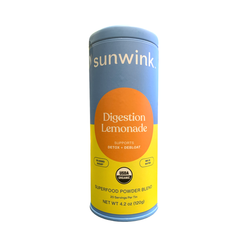 Sunwink Detox & Debloat Support Superfood Powder, Digestion Lemonade, 4 ...