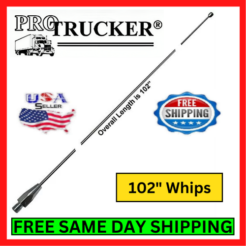 Pro Trucker 102SSWA 102" Inch CB Ham Radio Antenna Stainless Steel Whip ...