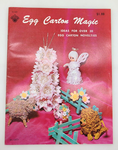 Vintage Egg Carton Magic Craft Book Animals Flowers 1970 | eBay