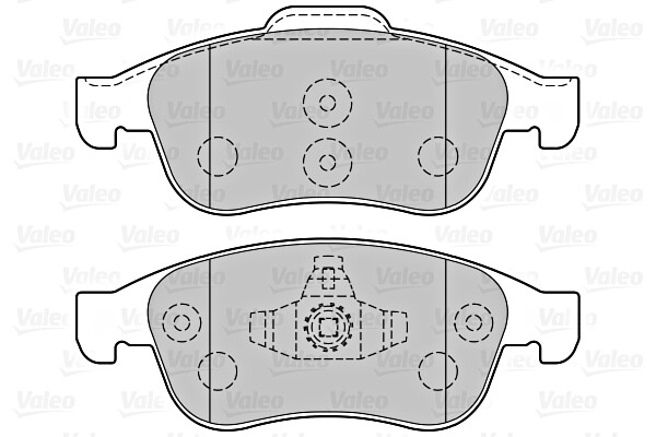 Front Disc Brake Pad Set VALEO Fits RENAULT DACIA Captur Fluence ...