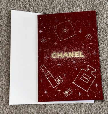 Red Chanel Greeting Card with envelope | eBay