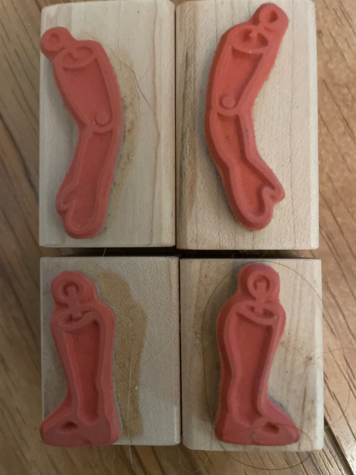 4 Arms and Legs Appendages Wood Stamps New | eBay