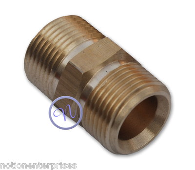M22 Male & M22 Male Brass Socket, Connector Joiner, Coupling BSP Thread ...