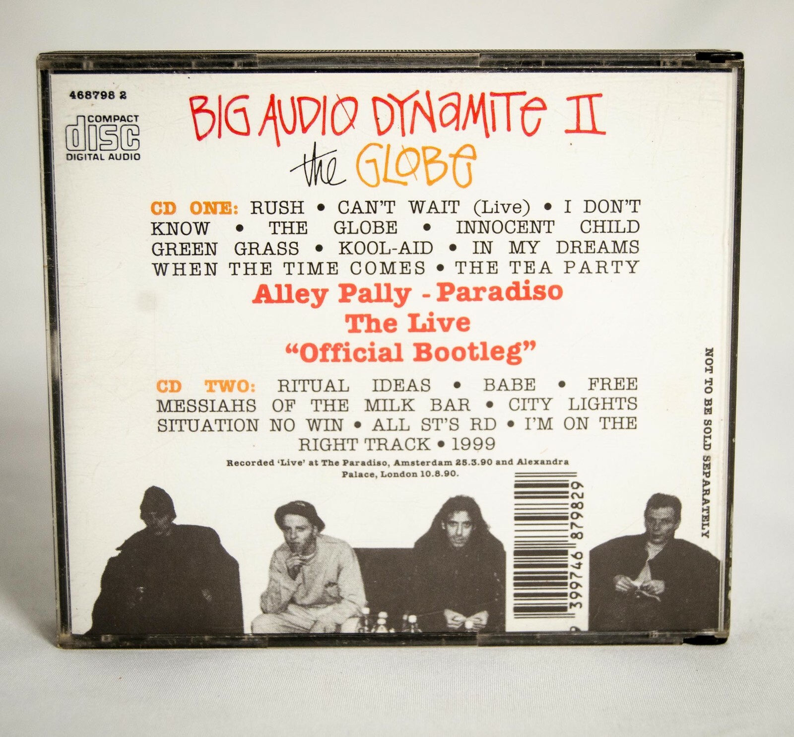 BIG AUDIO DYNAMITE II - THE GLOBE / ALLY PALLY - PARADISO (THE... | CD ...