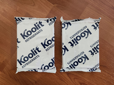 Two (2) KOOLIT Ice Pack Foam Refrigerants Bricks Rigid Refreezable ...