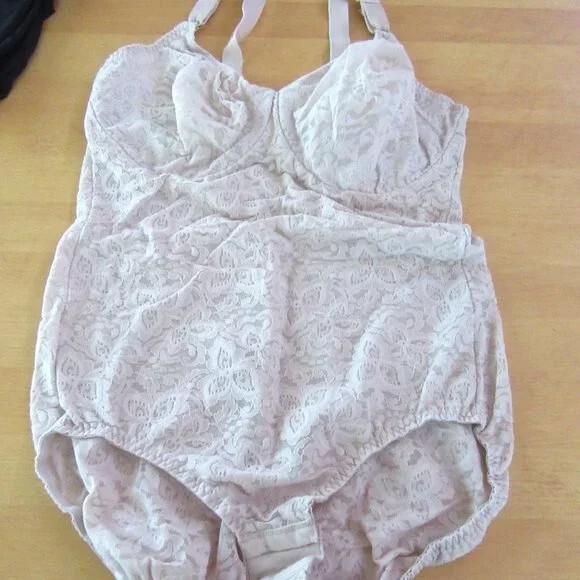 BALI nude one piece lace shaper body suit full figure… - Gem