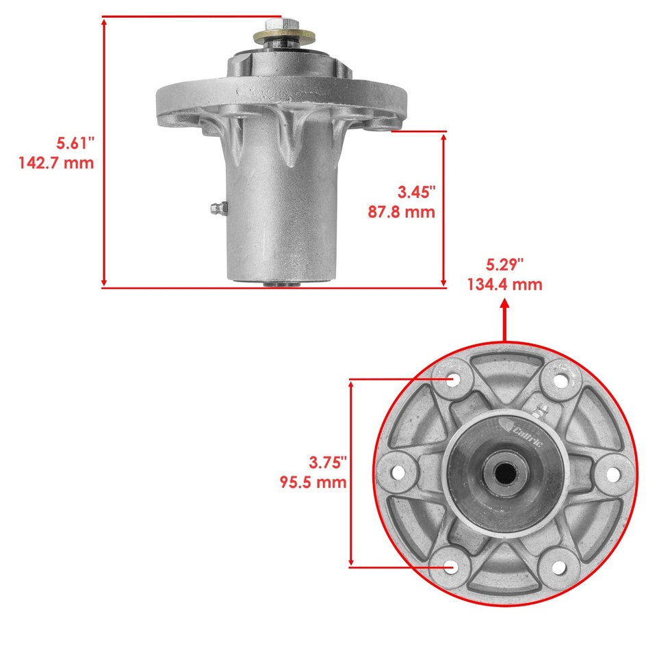 Caltric Spindle Assembly For Snapper 360Z ZT 21548 48" Zero-Turn Mower ...