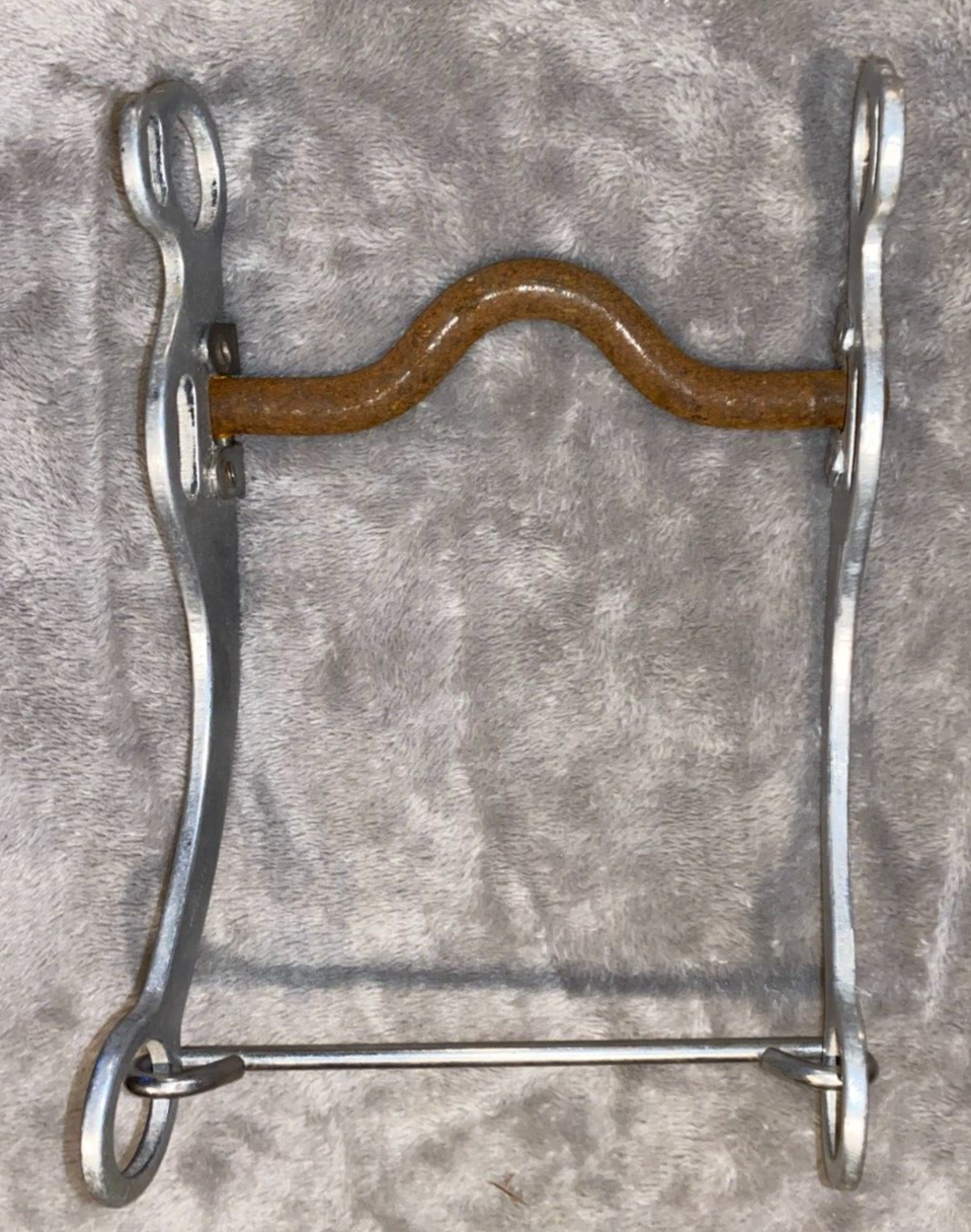 5 1/4'' TRAMMELL MEDIUM PORT CURB BIT COPPER MOUTH 9'' SHANK ALUMINUM ...