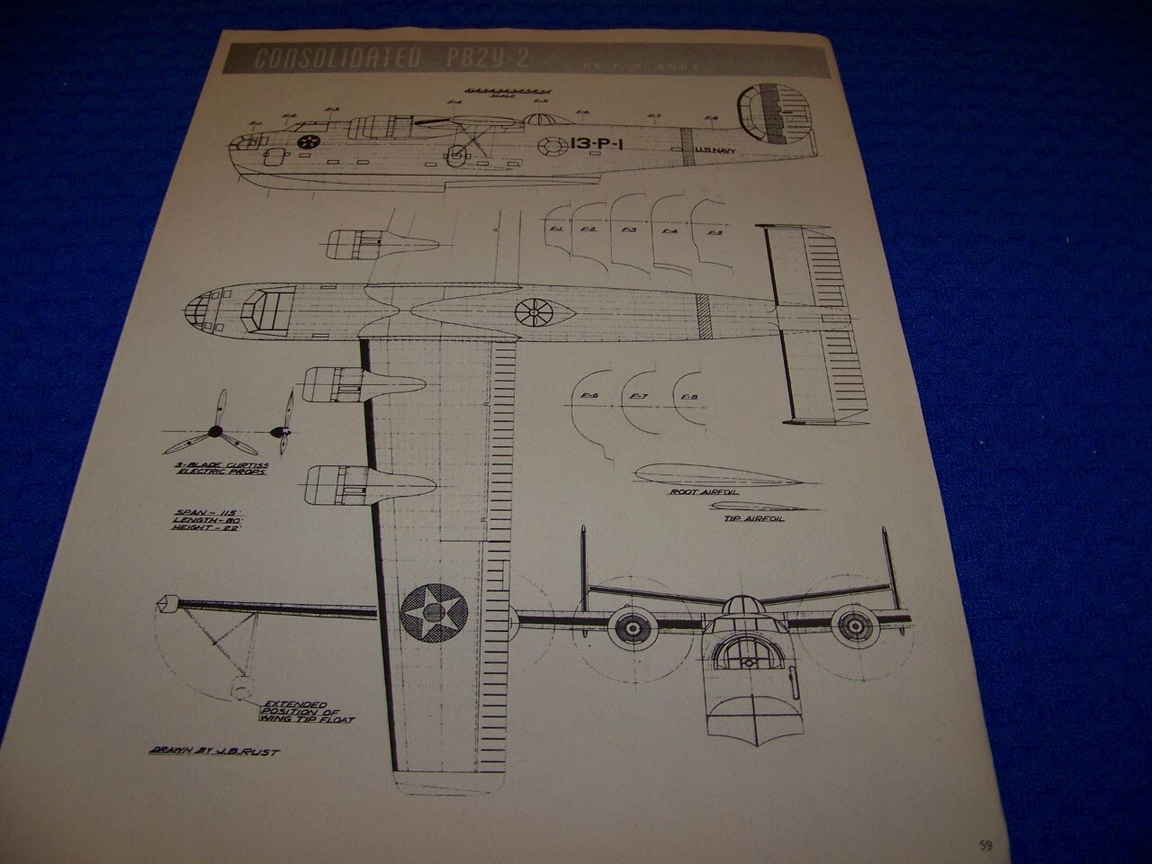CONSOLIDATED PB2Y-2..3-VIEWS/CROSS SECTIONS/DETAILS (261HH) | eBay