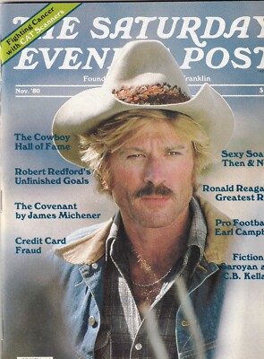 Saturday Evening Post Robert Redford Ronald Reagan November 1980 ...