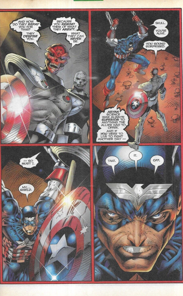 Captain America Comic 4 First Print Cover A Rob Liefeld 1997 Jeph Loeb ...