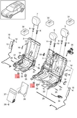 Genuine PORSCHE Cayenne Porsche 92A Clip 95852237301 | eBay