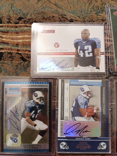 Lot of 7 Damian Rookie Autographed Football Cards Tennessee Titans Ex ...