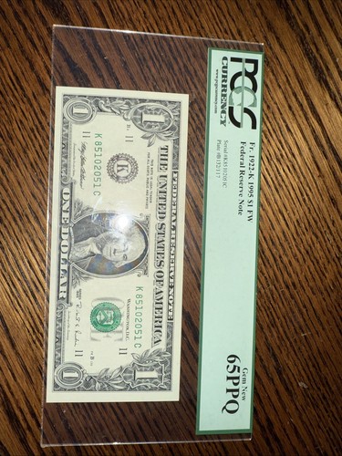 PCGS Currency Fr. 1922-K 1995 $1 FW 65 PPQ | eBay