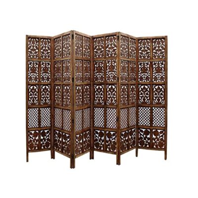 Antique Style Furniture Handcraft Wooden Partition Screen Room Divider ...