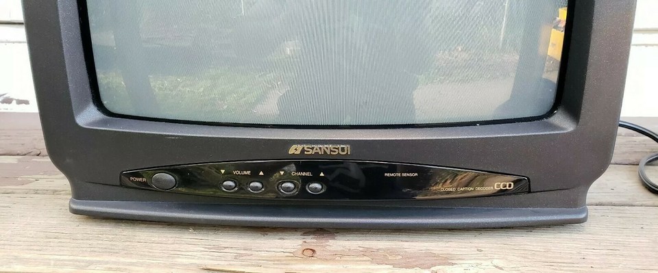 Sansui TVM1313 14" CRT TV Vintage Retro Gaming Television Vintage Video ...