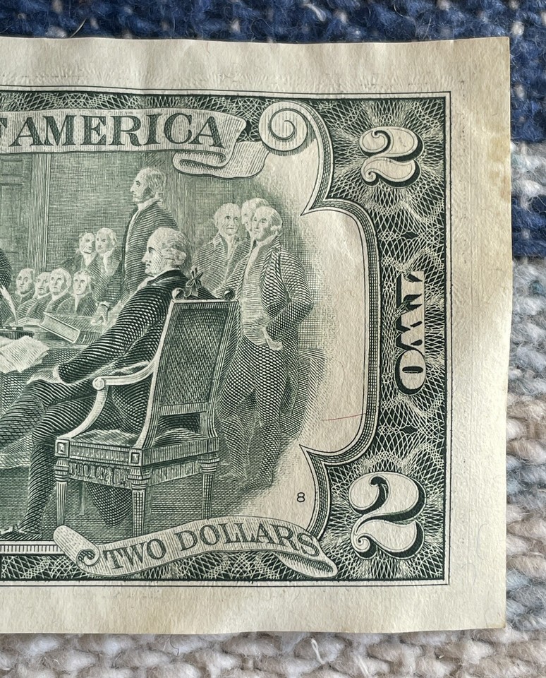 1995 Green B Two Dollar Bill Circulated | eBay