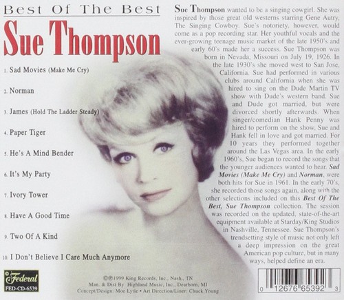 Sue Thompson Best of the Best (CD) 12676653923 | eBay