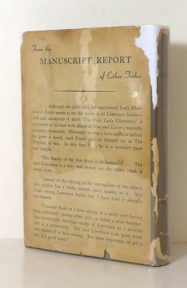 D H Lawrence, Frieda Lawrence / THE FIRST LADY CHATTERLEY 1st Edition ...