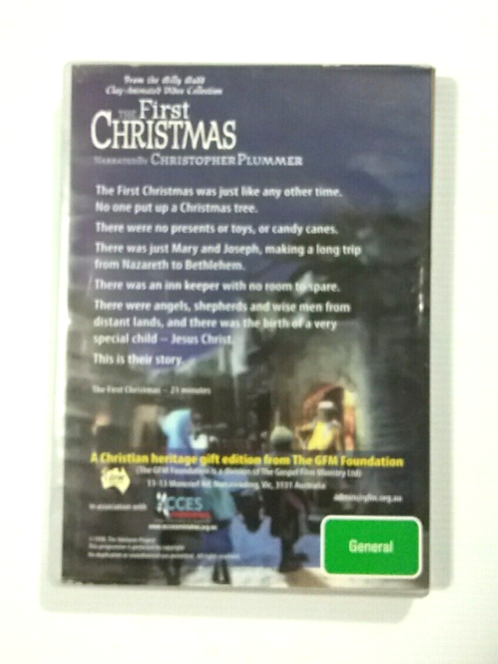 The First Christmas DVD Narrated by Christopher Plummer Short Movie ...