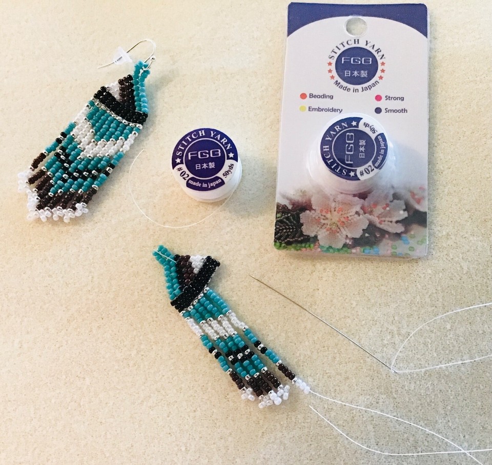 4 Spools, 200 yards Beading Thread Special Coated - 0.1mm - Great For ...