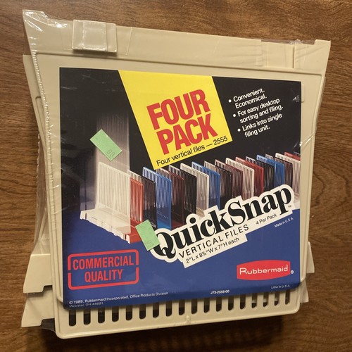 Vintage NEW Rubbermaid Vertical Snapping Office File Holders 2555 ...
