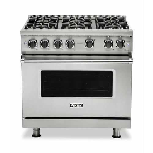 Viking 36 Inch Freestanding Professional Gas Range 6 Burners NEW ...