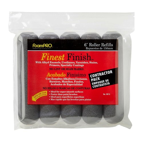 1875 Foam Paint Roller Refills Pack Of 5 42224018751| eBay