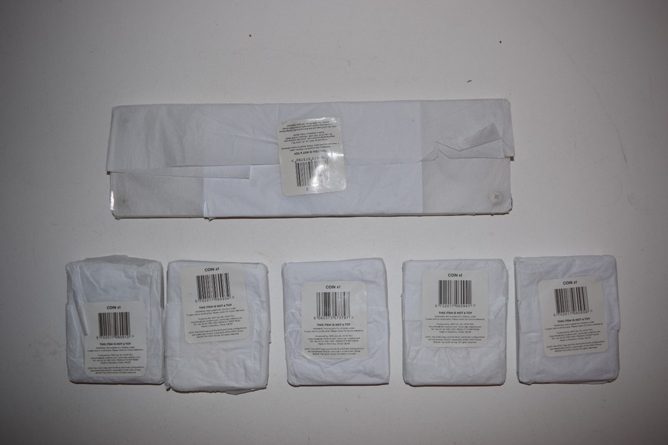 All 5 LEGO VIP Collectible Coins & Display Case Complete Set Brand New ...