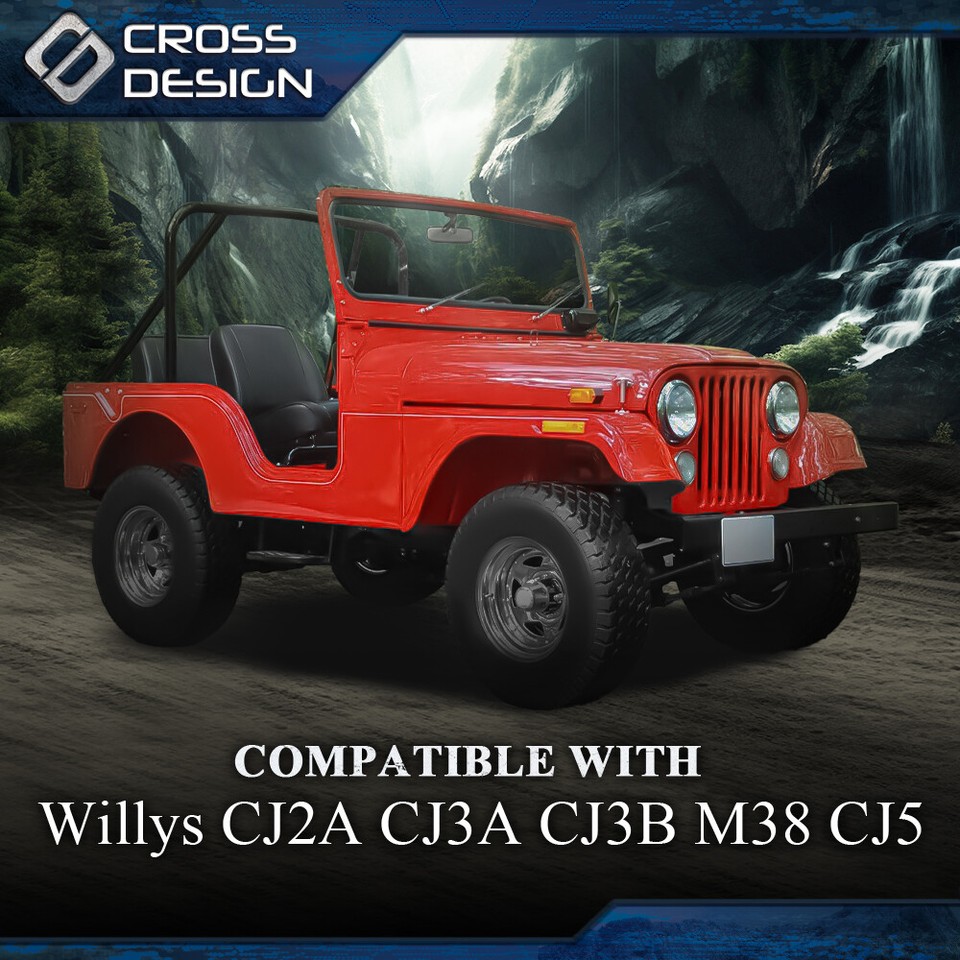 Fit For Willys CJ2A CJ3A CJ3B M38 CJ5 Jeep Pair Side Step Kit New w ...