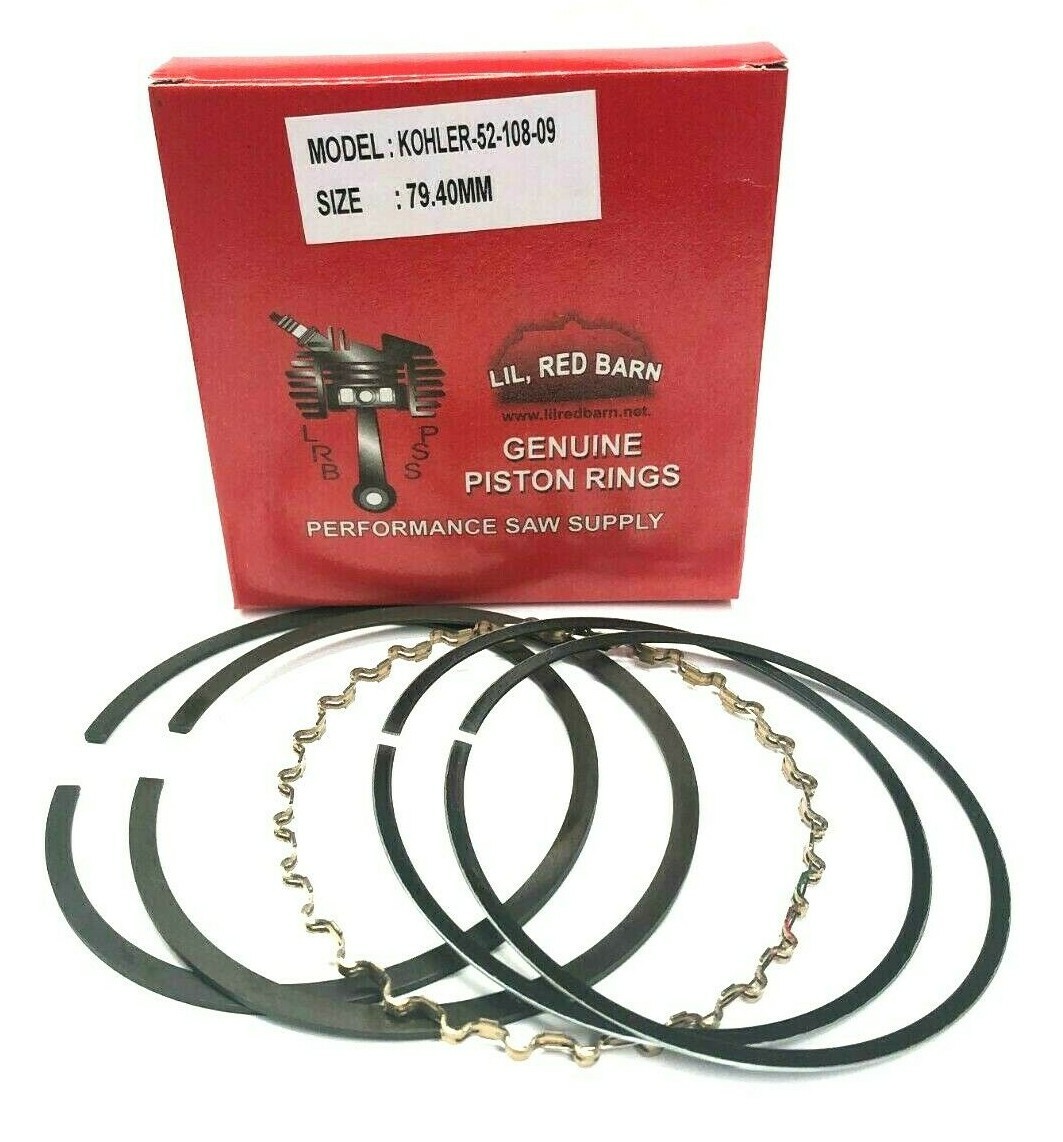 PISTON RING SET FITS KOHLER KT17, KT19, M18, M20, MV16, MV18, MV20, 52 ...