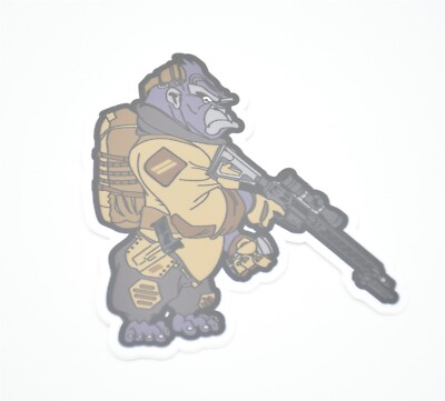 ZEV TECHNOLOGIES ARMED APE LOGO STICKER/DECAL OZ9 COMBAT OZ9V2 OZ9 ...