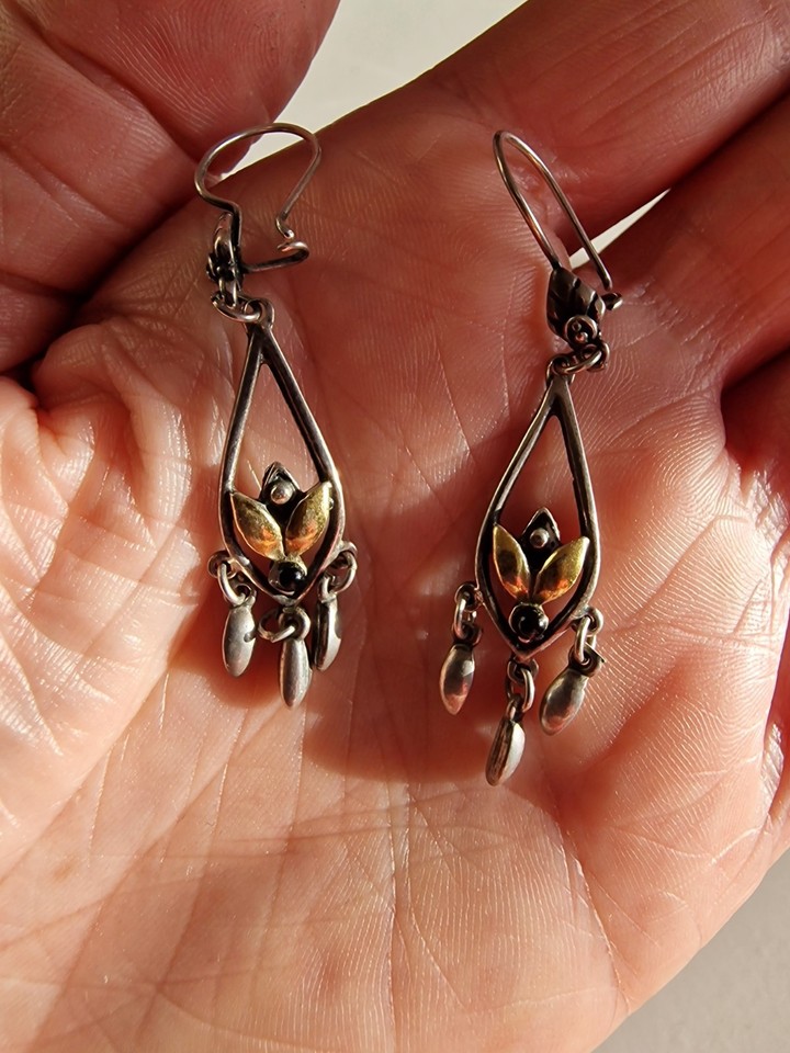Sterling Solid Silver Jewelry Set Necklace, Pendant, and Earrings ...