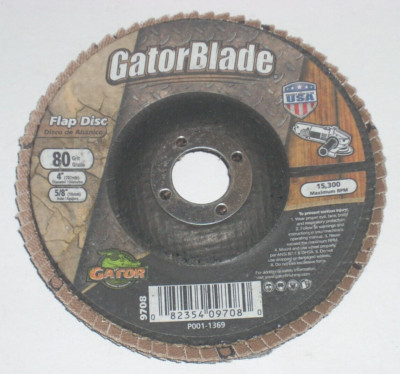 Gator Blade 9708 Zirconia Flap Wheel 4 Dia x 5/8 Arbor Grind & Polish ...
