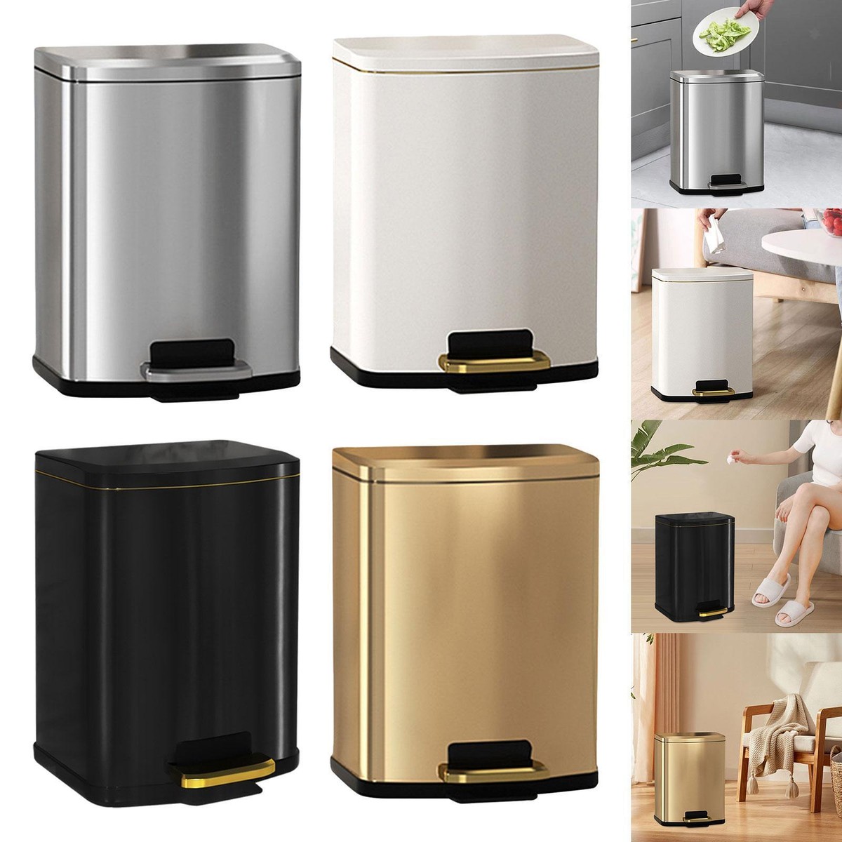 Kitchen Trash Cans With Lids Kitchen Trash Cans Bed Bath & Beyond