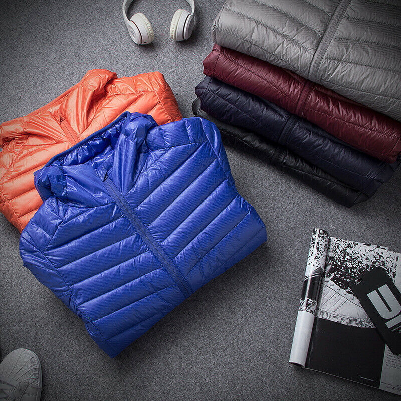 Packable Warm Coat Winter 90% Down Jacket men Lightweight Water ...