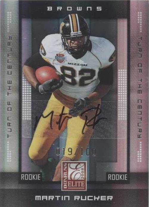 2008 Donruss Elite - Rookie Martin Rucker #141 Turn of the Century ...