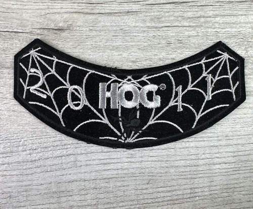Harley Davidson Motorcycles HOG 2011 Halloween NOS Patch Spider Web ...