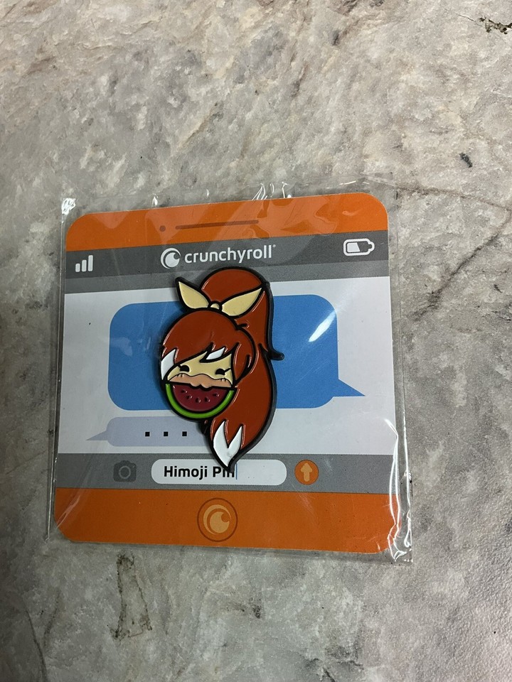 Crunchyroll Himoji Pin Loot Crate Anime Collectors Pin CRUNCHY ROLL RED ...