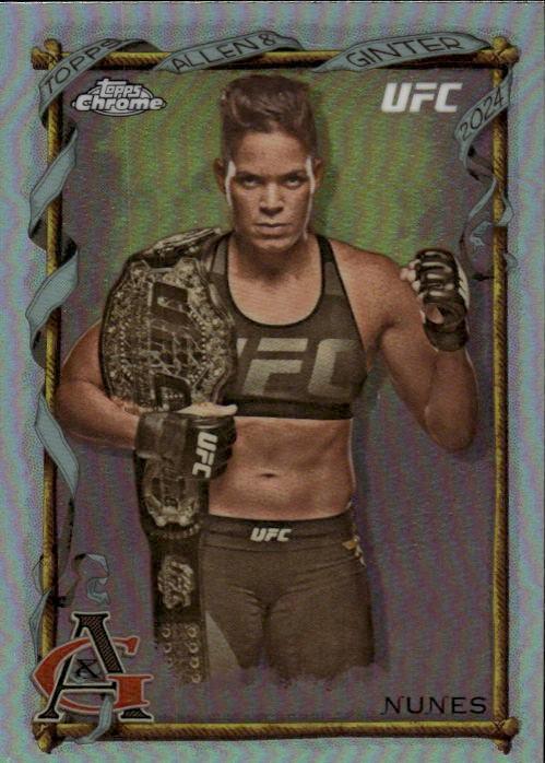 2024 Topps Chrome UFC - Allen and Ginter Amanda Nunes #AAG-8 Refractor ...