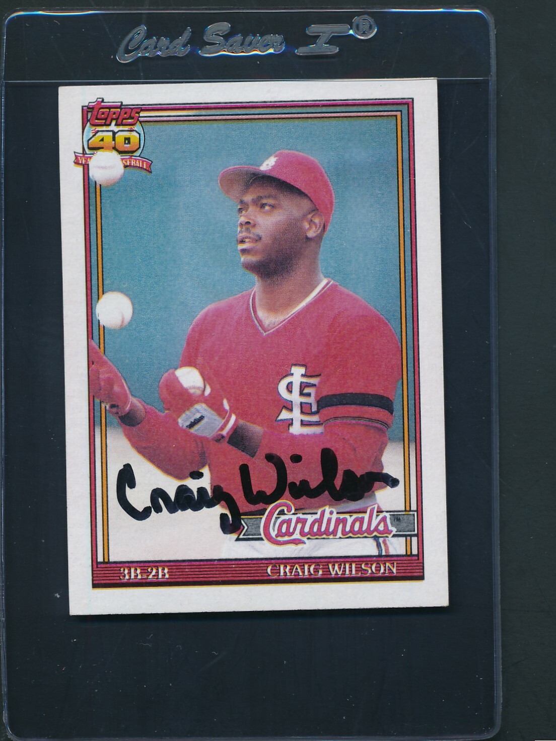 1991 Topps #566 Criag Wilson Cardinals Signed Auto *C7431 | eBay